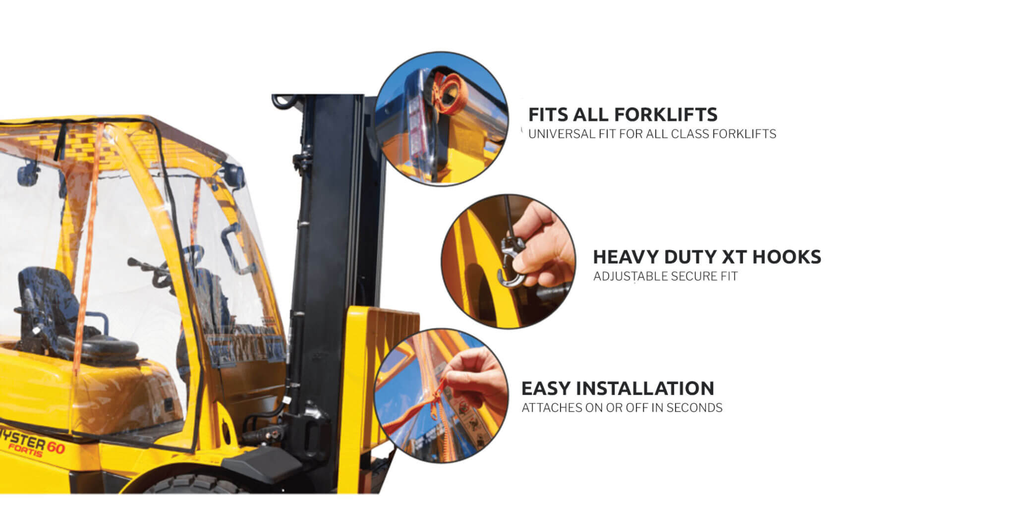 Atrium Forklift Enclosure & Covers | Eevelle